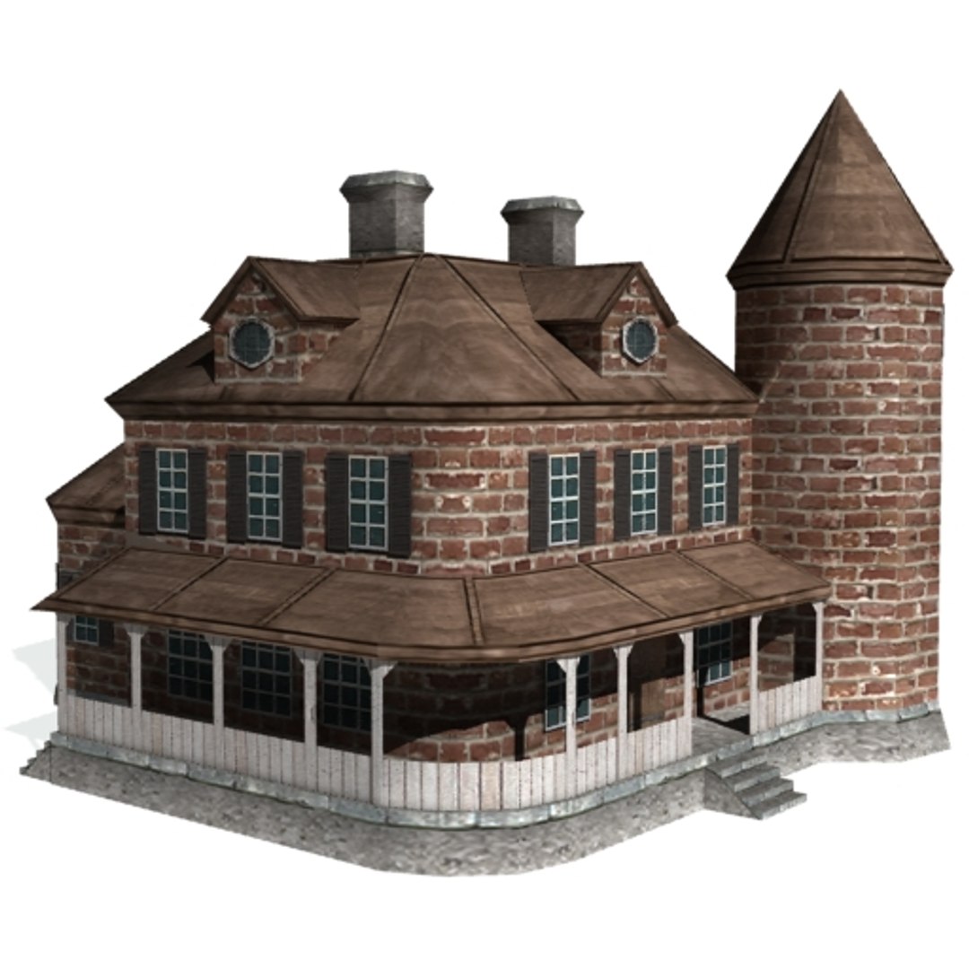 3d Model Of Historical Victorian Manor House