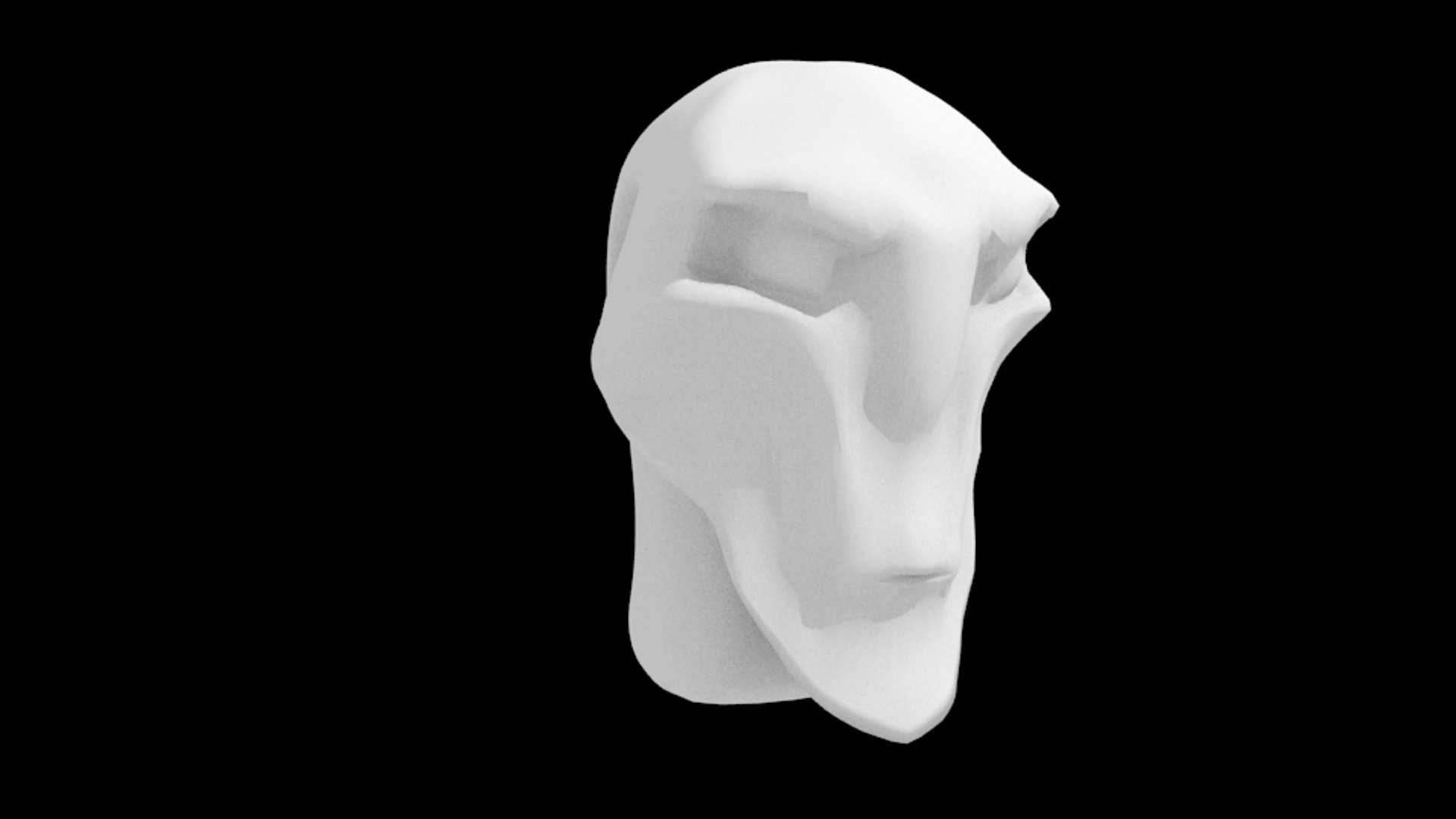Basic Alien Head 3d Obj