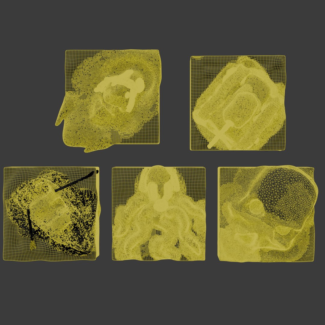 3D Model Tiles With Tank And Animals - TurboSquid 2317579