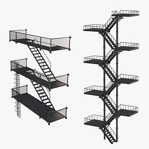 3D Fire Escape Models - Browse & Download Formats - TurboSquid