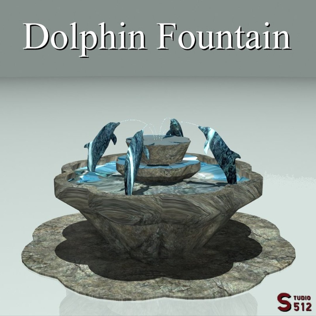 Roman Fountain Dolphin Lwo
