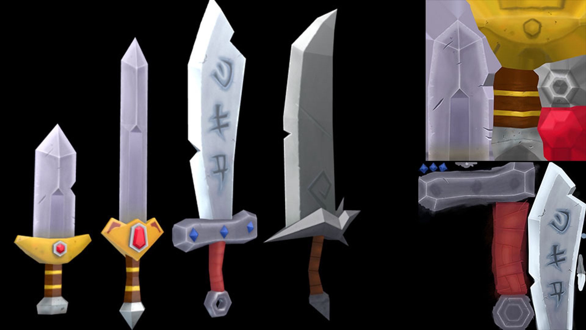 3d Swords Mobile Hand