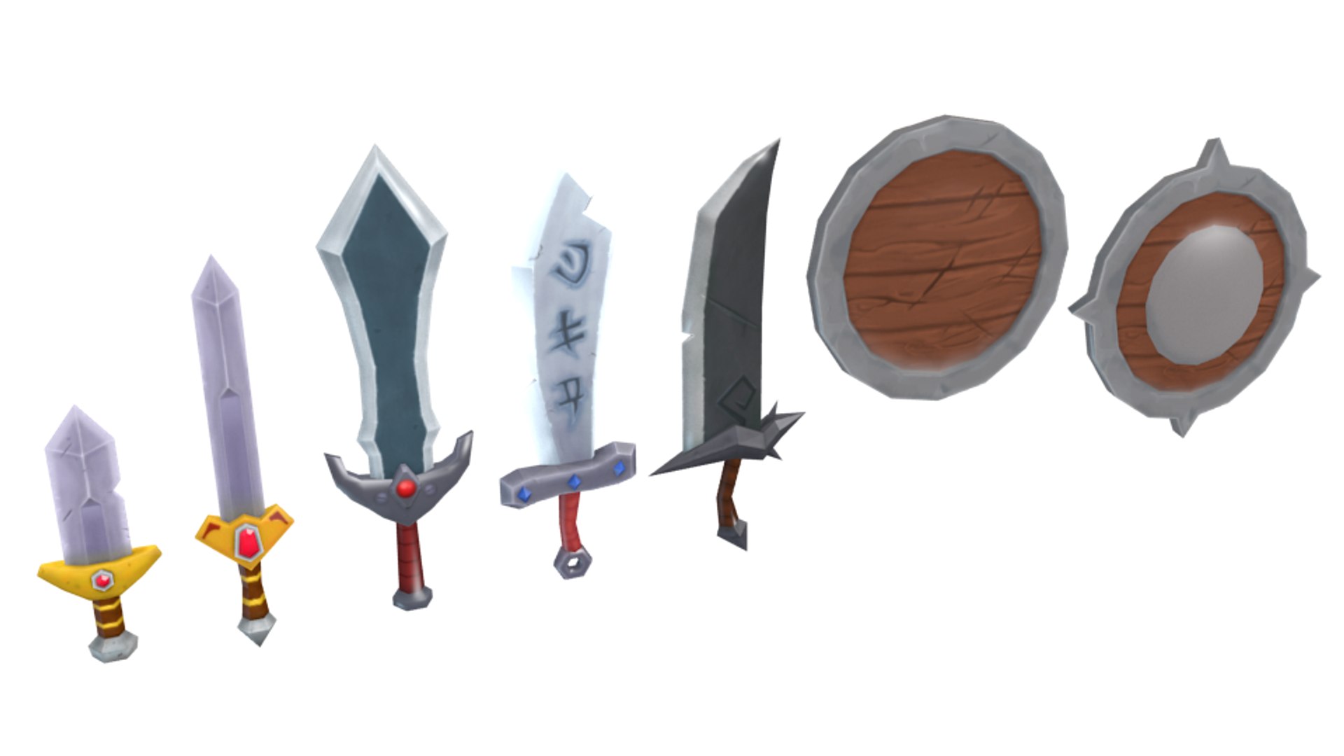 3d Swords Mobile Hand