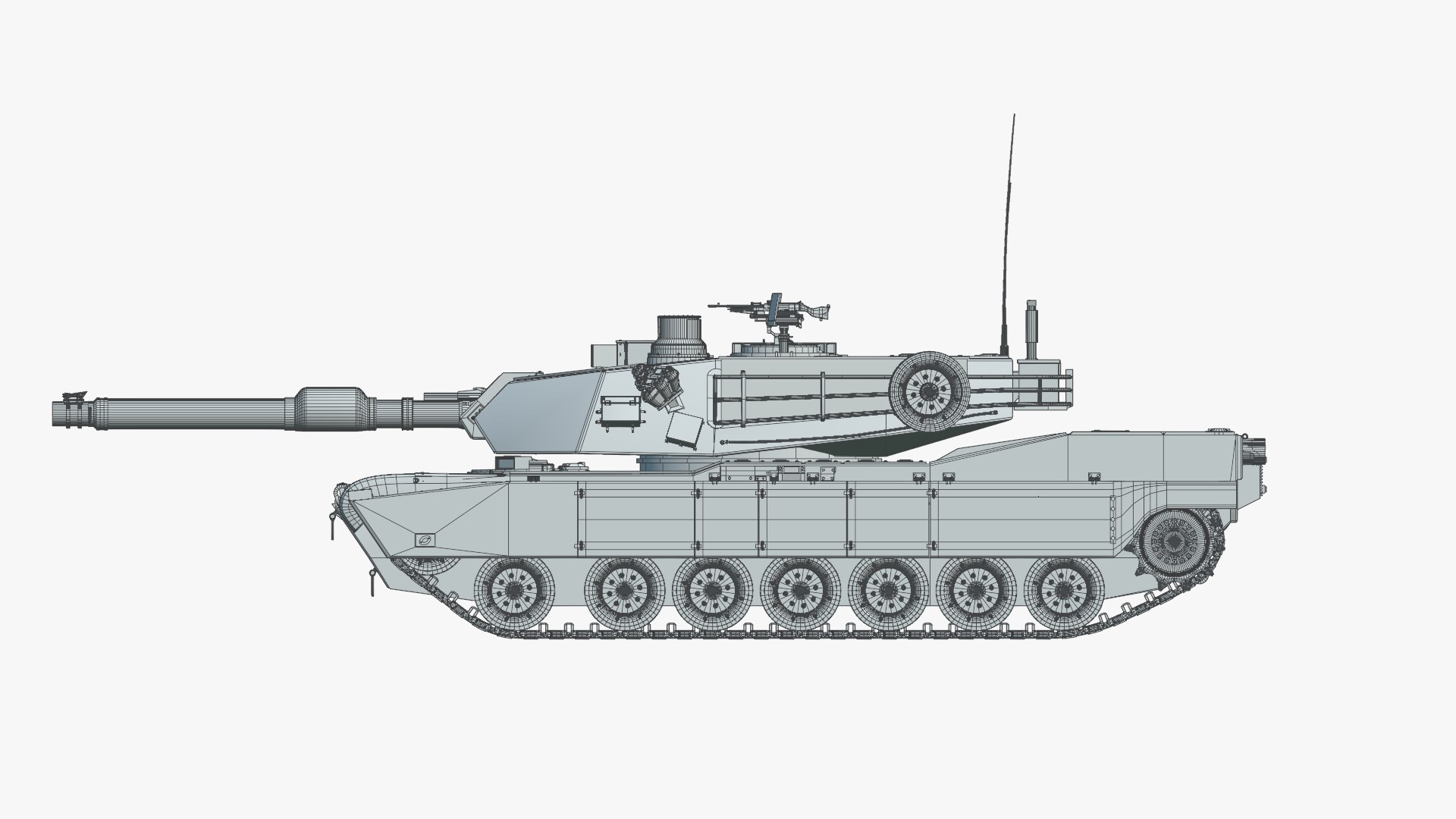 M1 Abrams Tank Drawing
