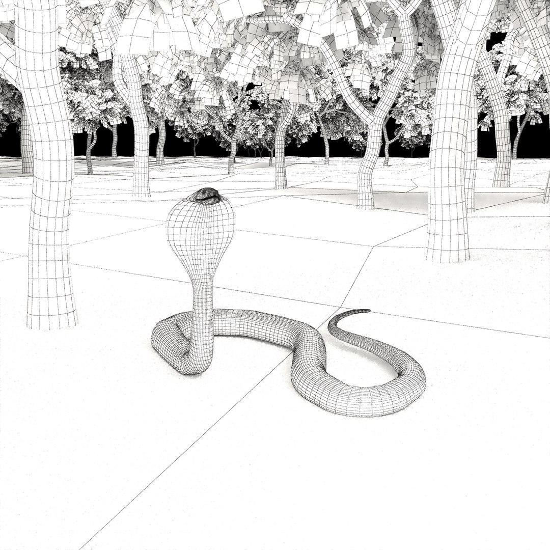 Spectacled Cobra 3D - TurboSquid 1795241