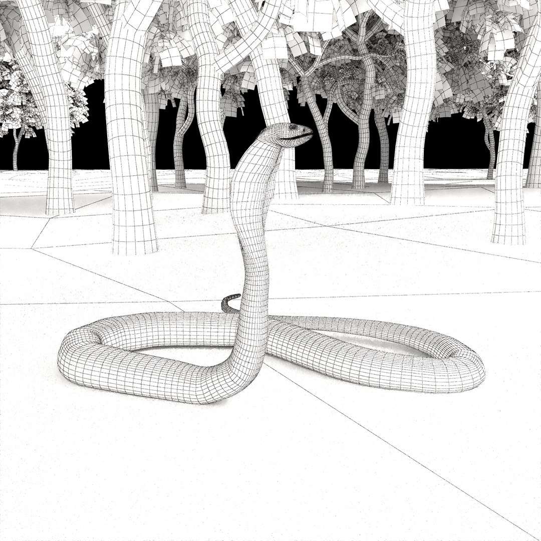 Spectacled Cobra 3D - TurboSquid 1795241