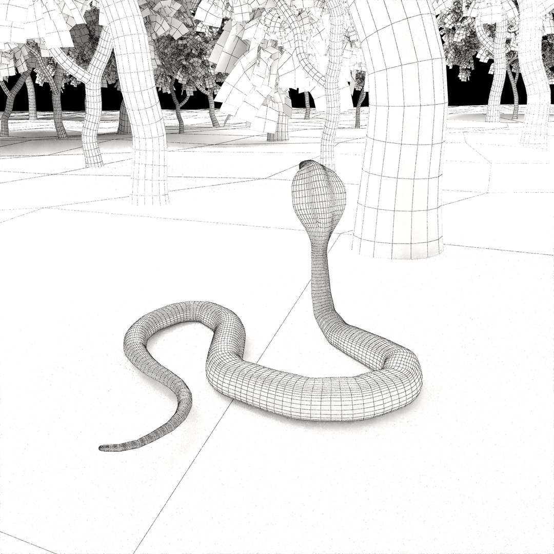 Spectacled Cobra 3D - TurboSquid 1795241