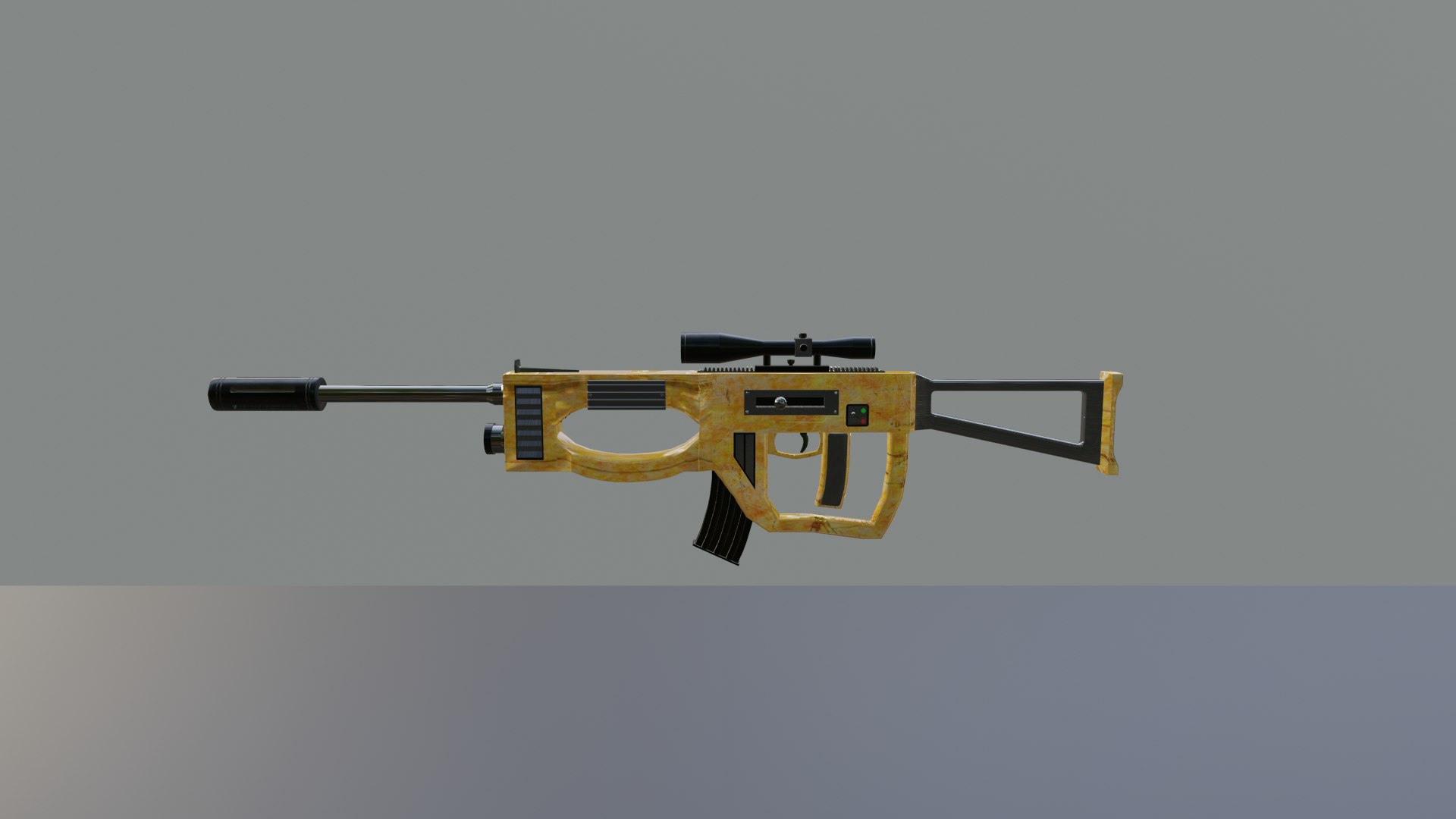 Space rifle 3D model - TurboSquid 1568732