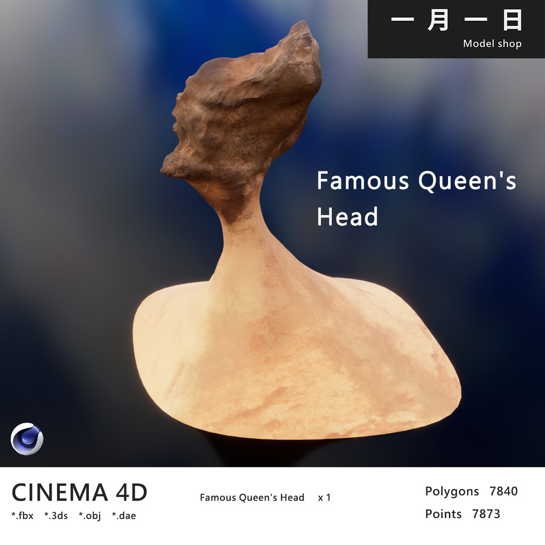 Famous Queens Head Model - TurboSquid 2193827