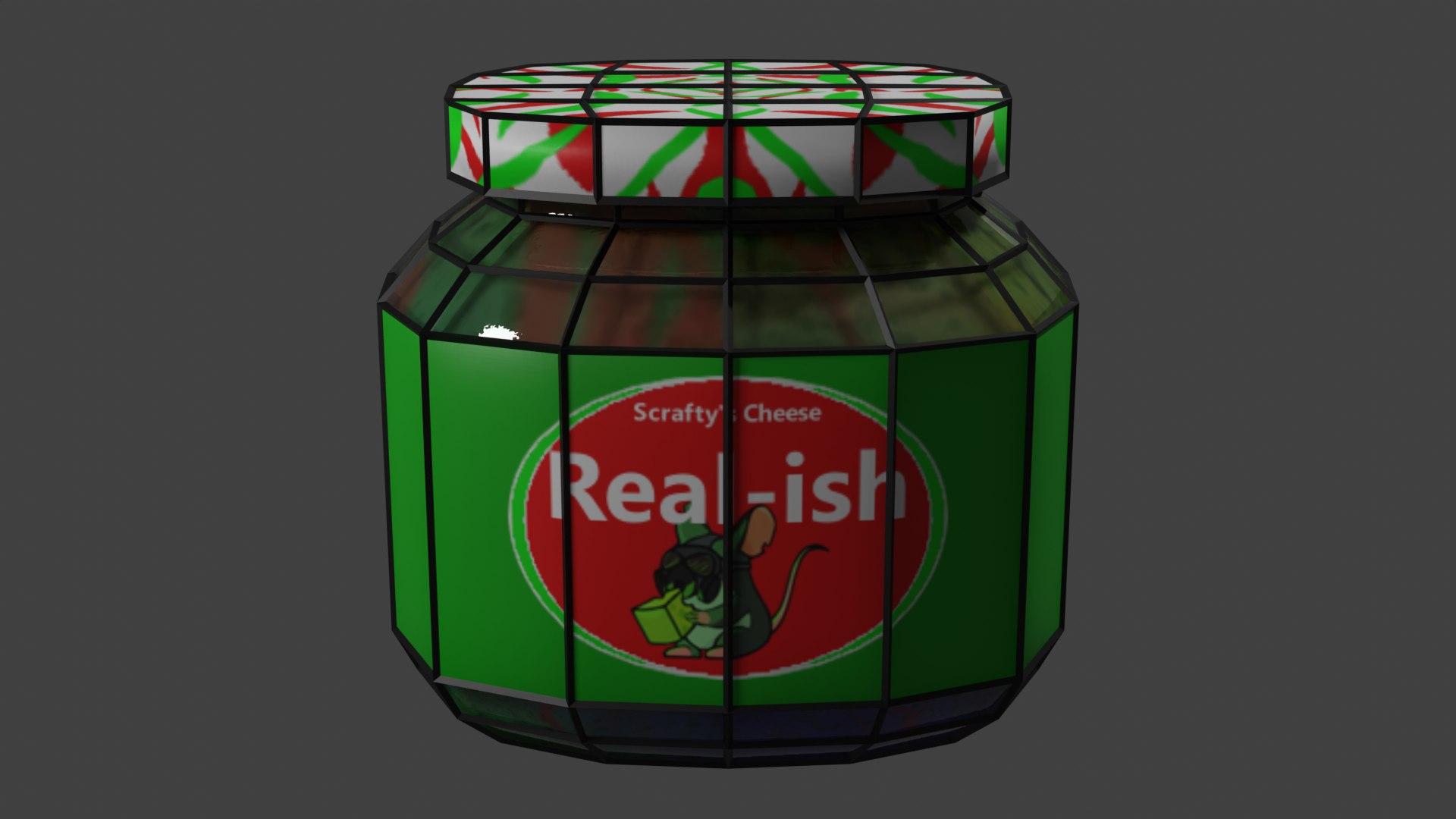 Low Poly Relish Jar 3D - TurboSquid 2054268