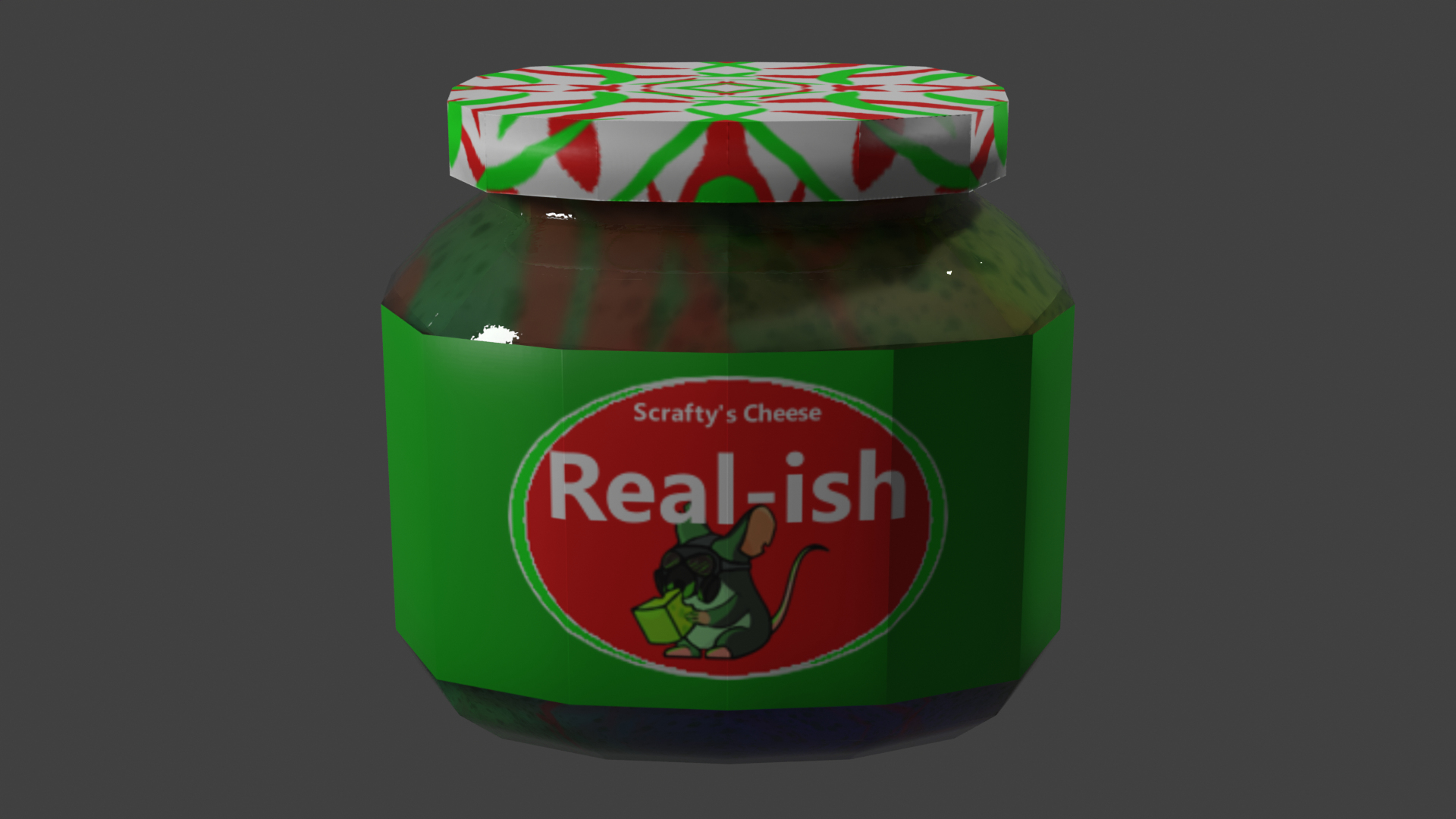 Low Poly Relish Jar 3D - TurboSquid 2054268