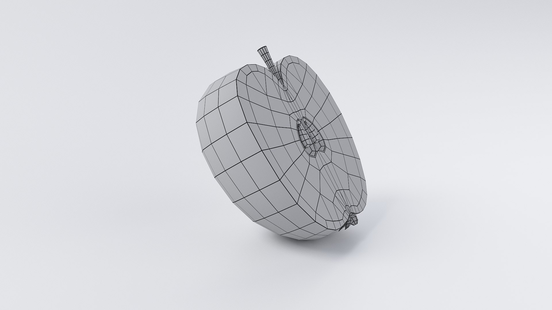 Cartoon Green Apple Half 3D Model - TurboSquid 2086517