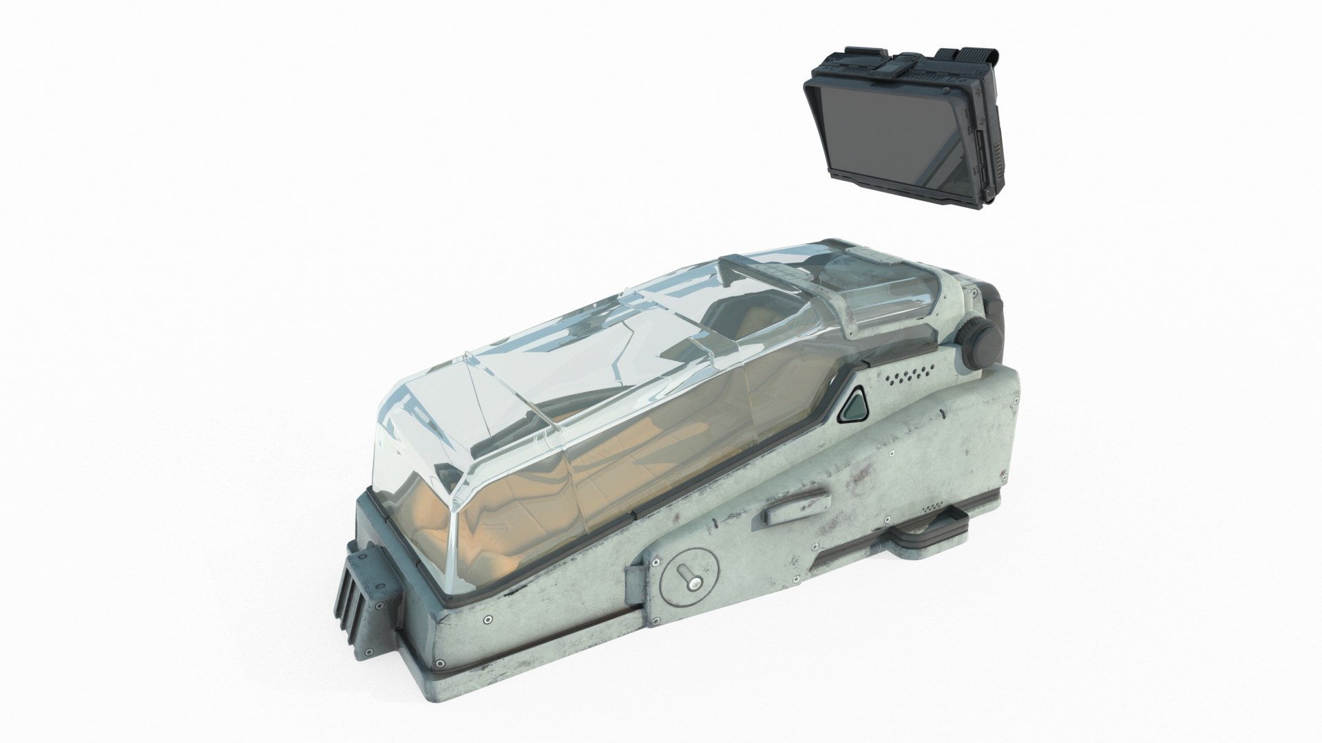 3D Future Sci-fi Sleep Chamber - TurboSquid 2414745