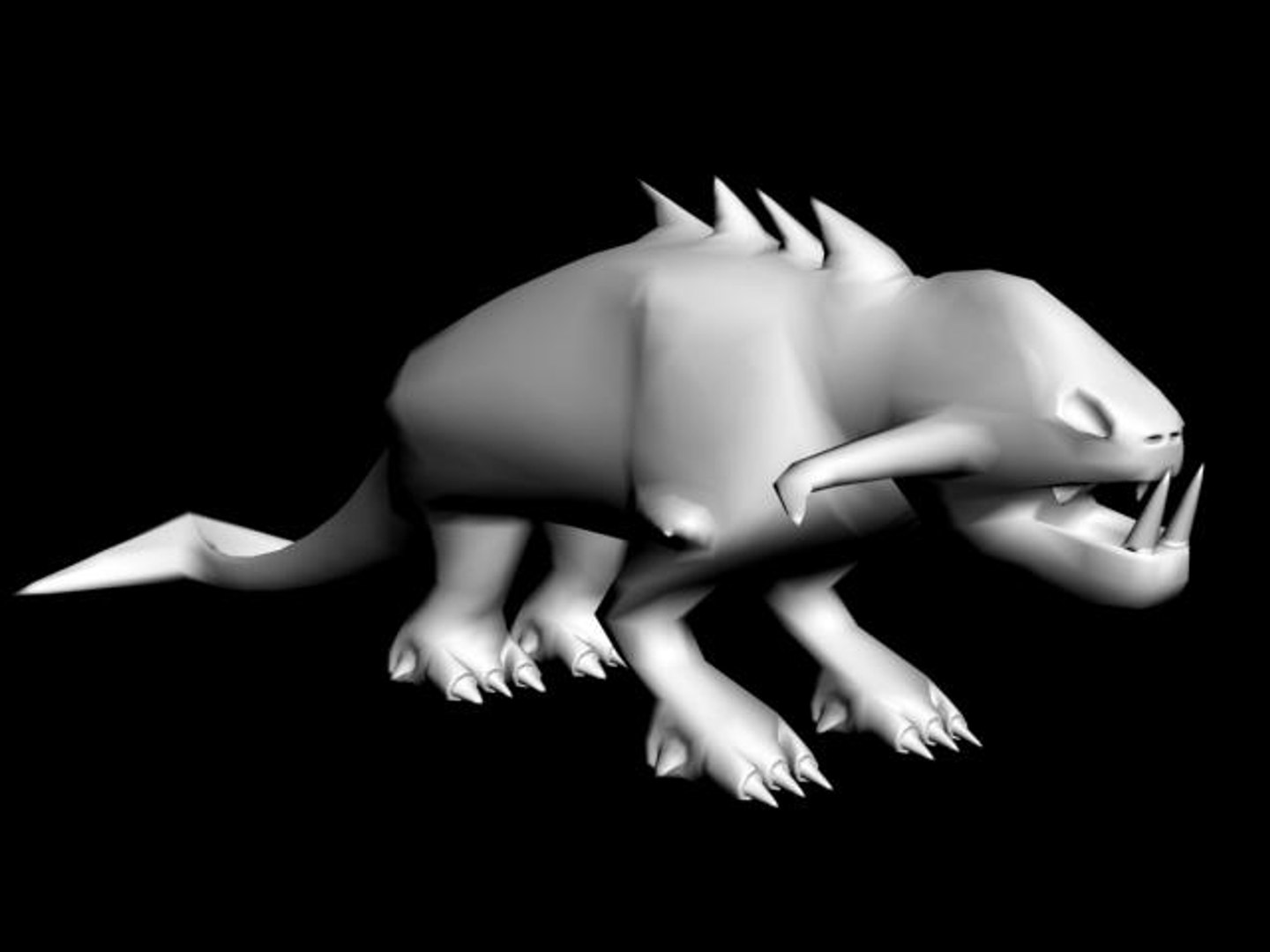 3d Mutated Creature Model