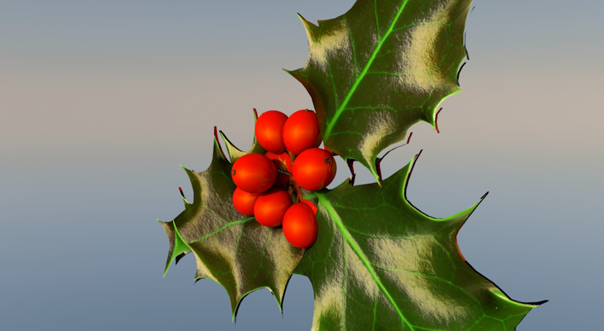 Holly And Tree 3D - TurboSquid 2152856