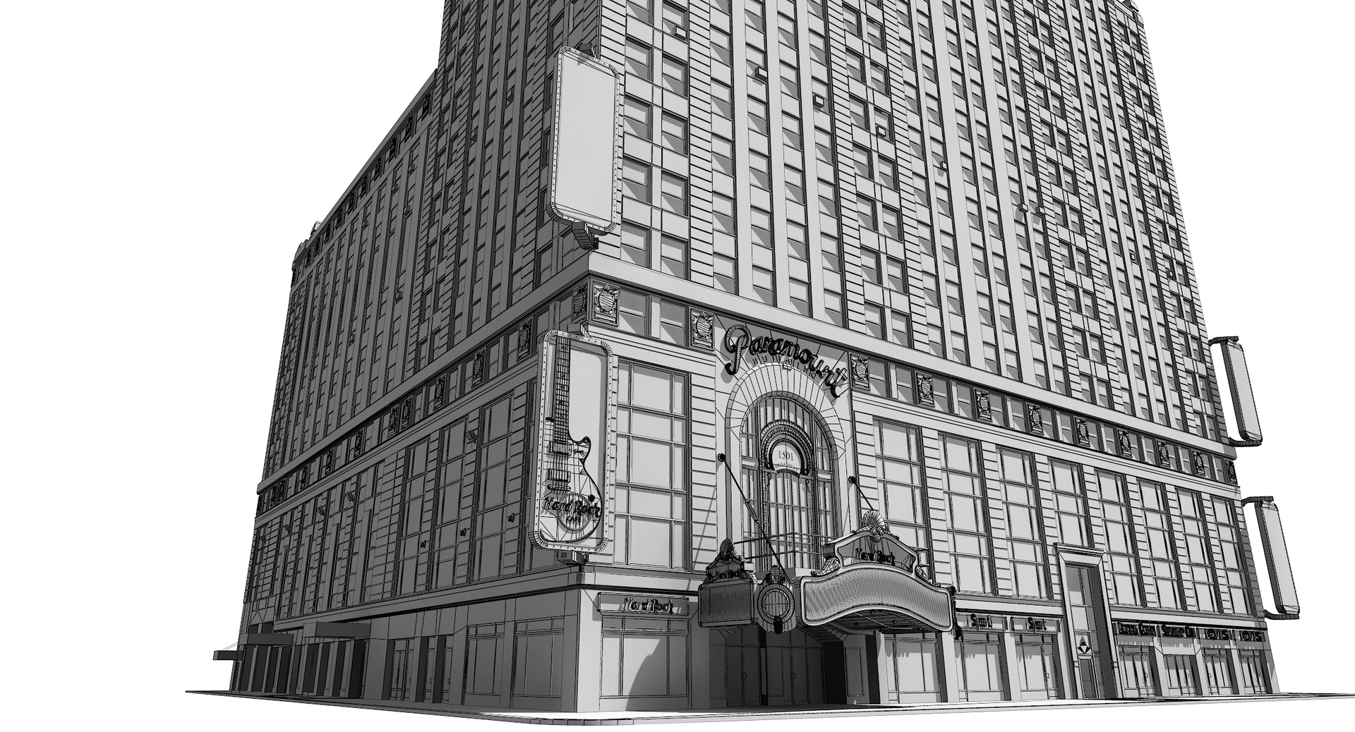 3d model paramount building