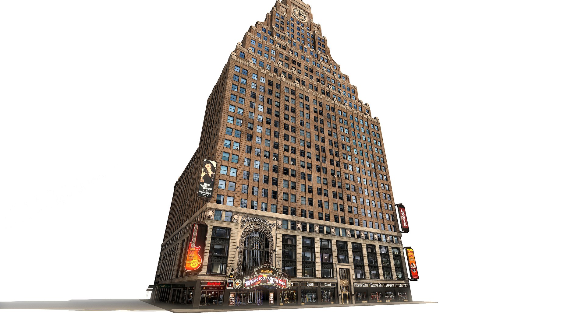 3d Model Paramount Building