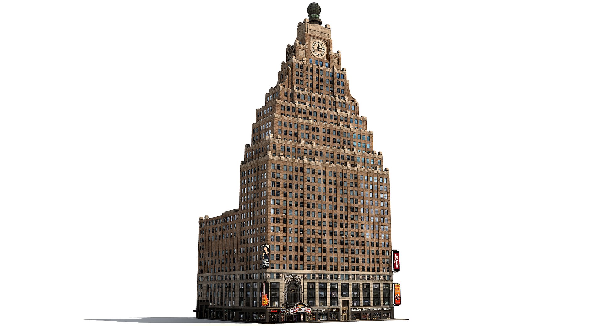 3d Model Paramount Building