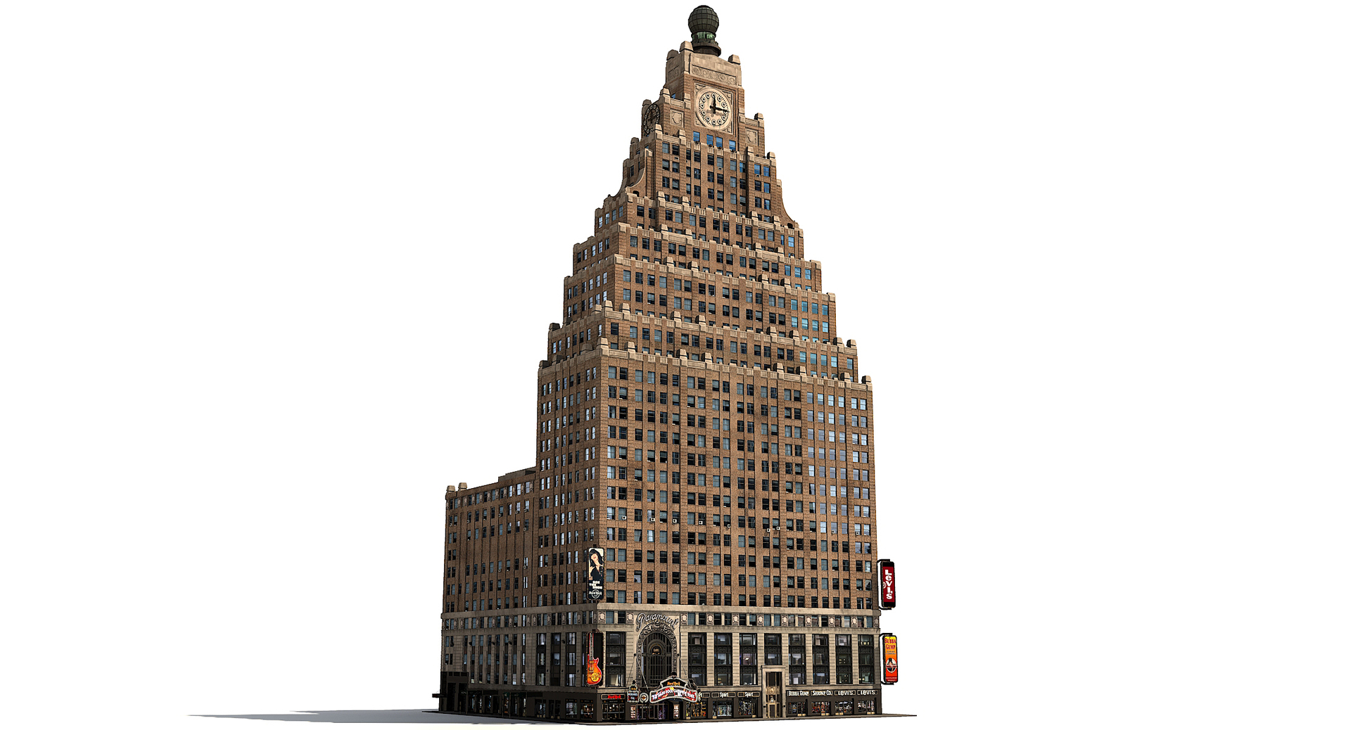 3d model paramount building