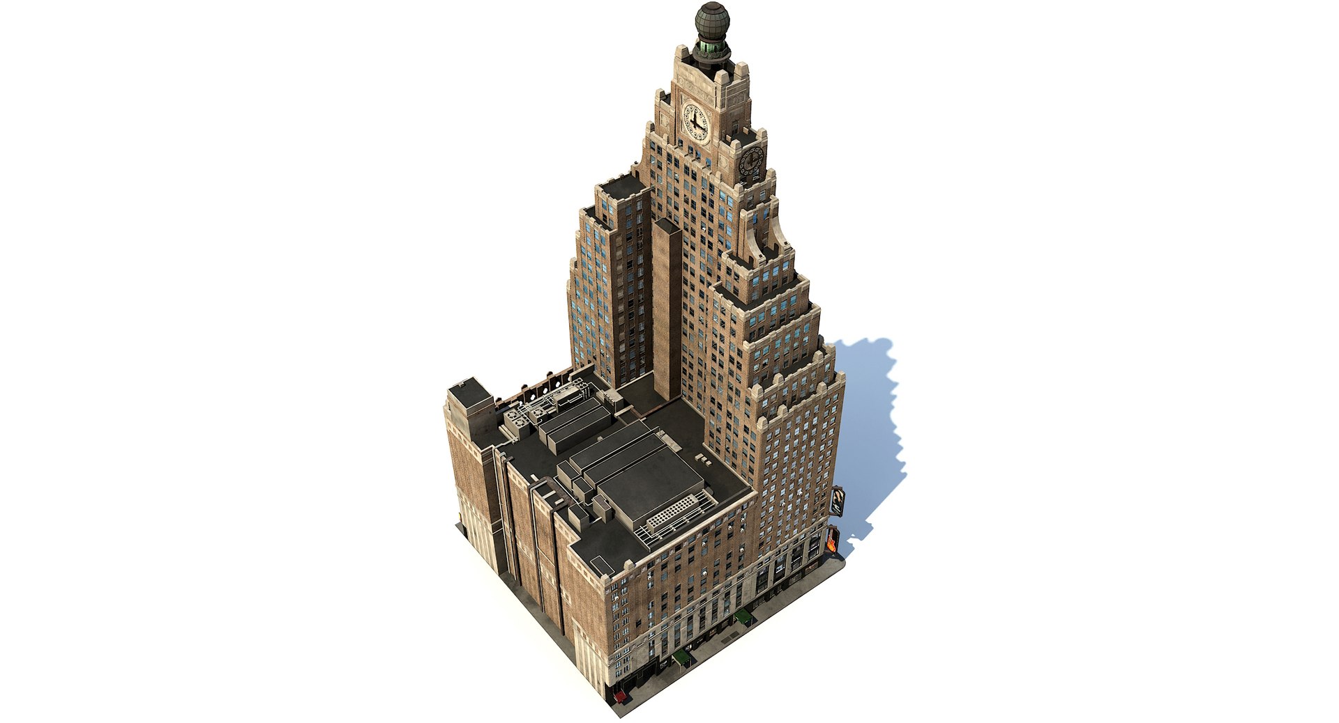 3d Model Paramount Building
