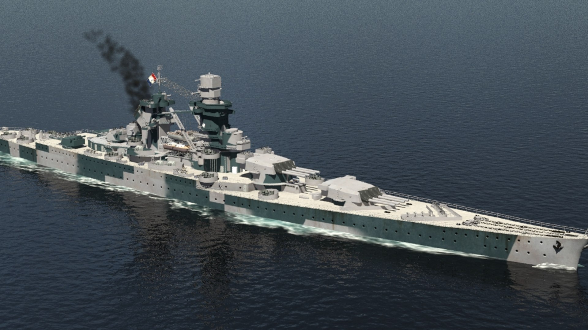 3D French Richelieu Battleship Model - TurboSquid 2508848