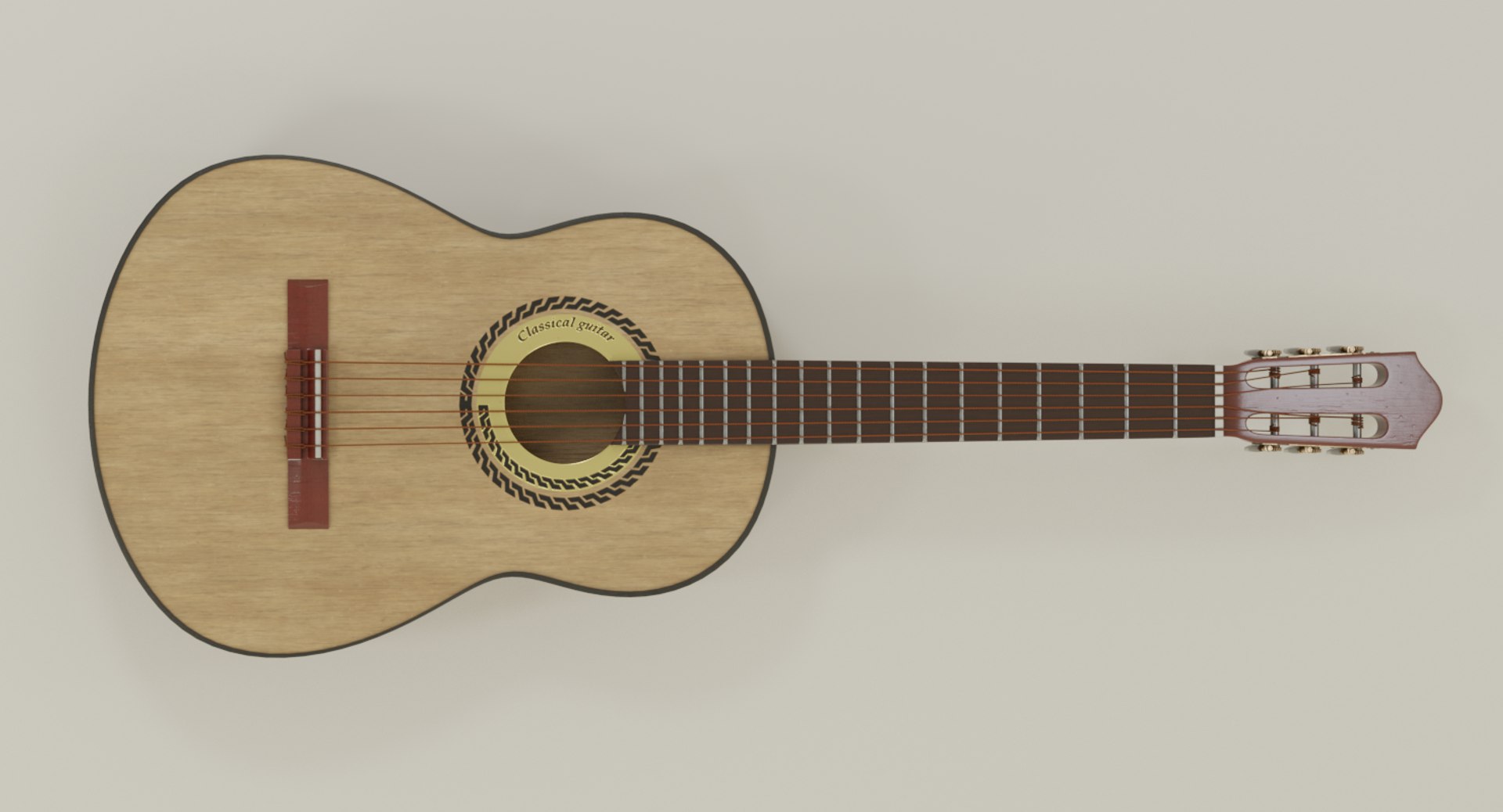 Classical Guitar Model - TurboSquid 1304337