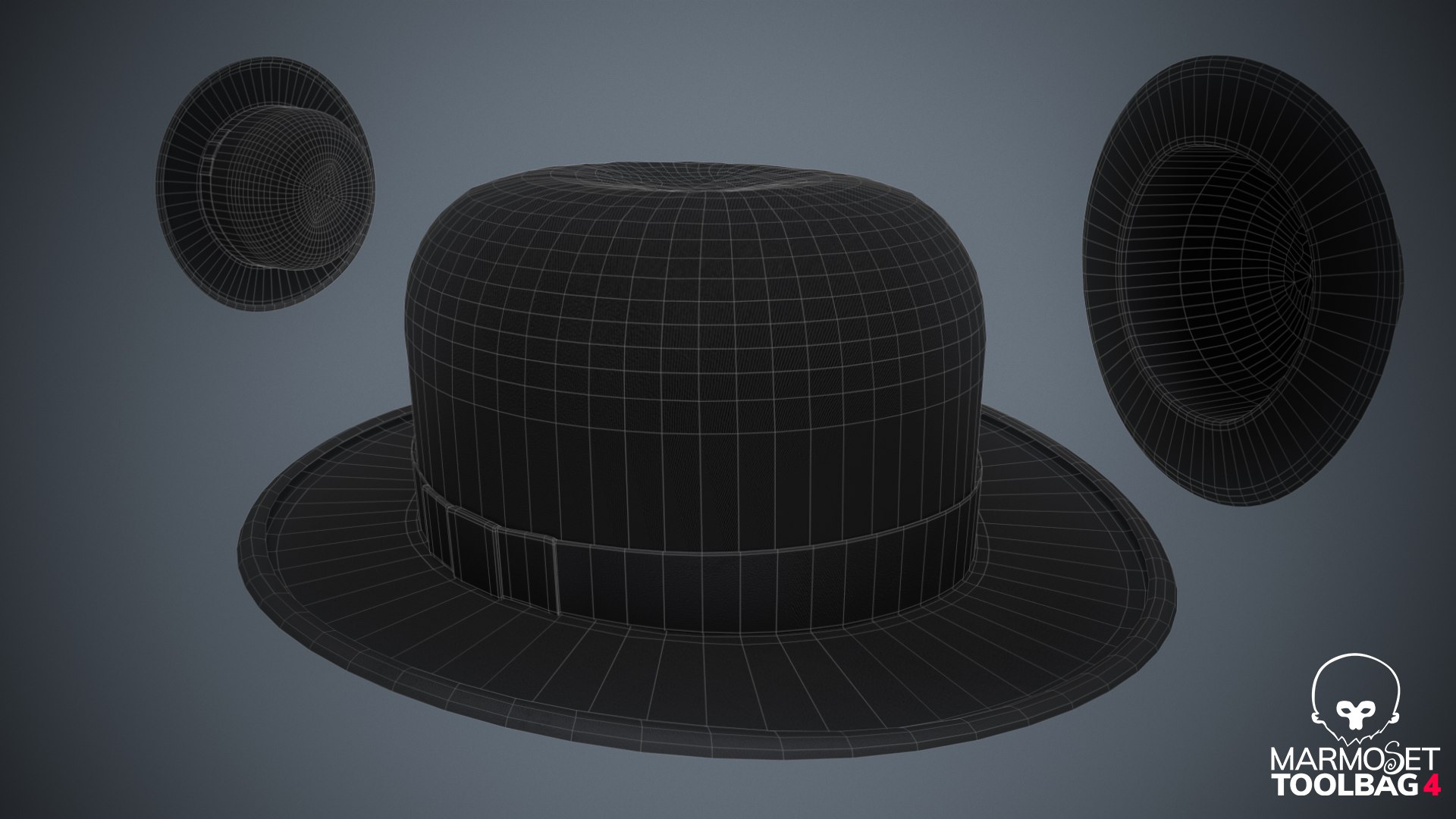 Bowler Hat Low-poly 3D model 3D model - TurboSquid 1846021