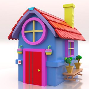 3D Cute Toy House Cartoon - TurboSquid 1486235