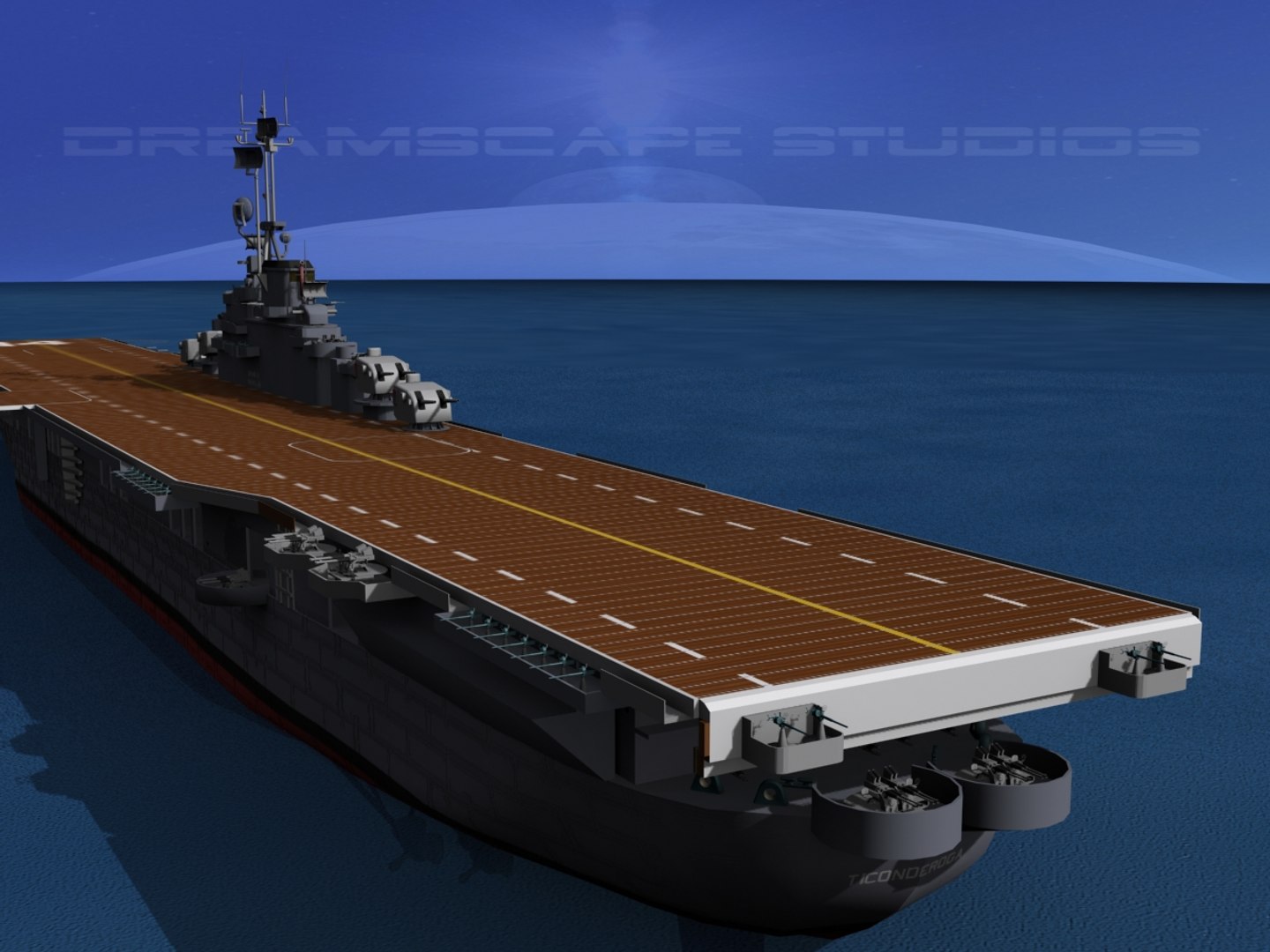 Class Carriers Essex Uss 3d Dxf