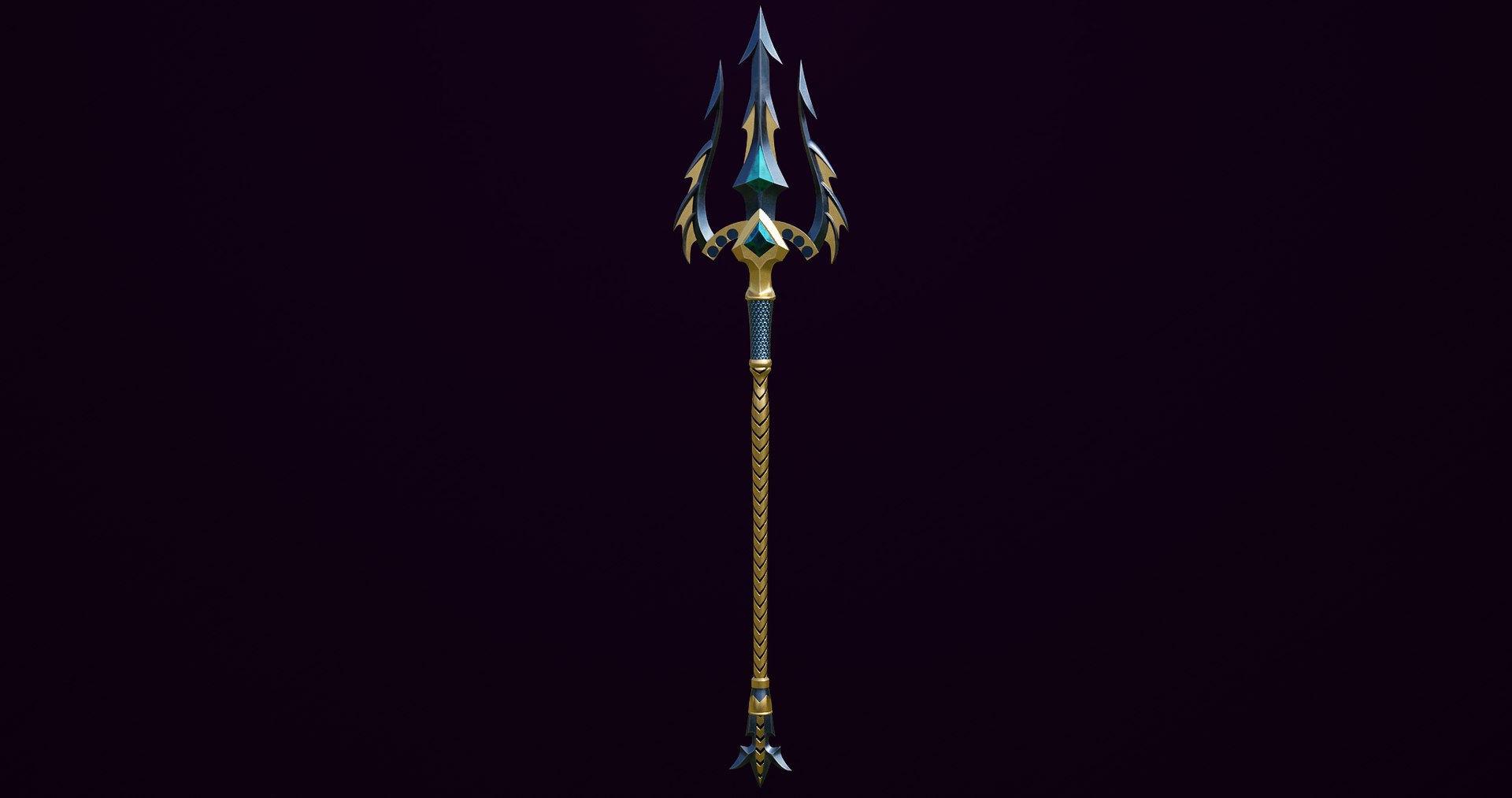 Fantasy Trident 01 All PBR Unity UE Textures Included 3D - TurboSquid ...