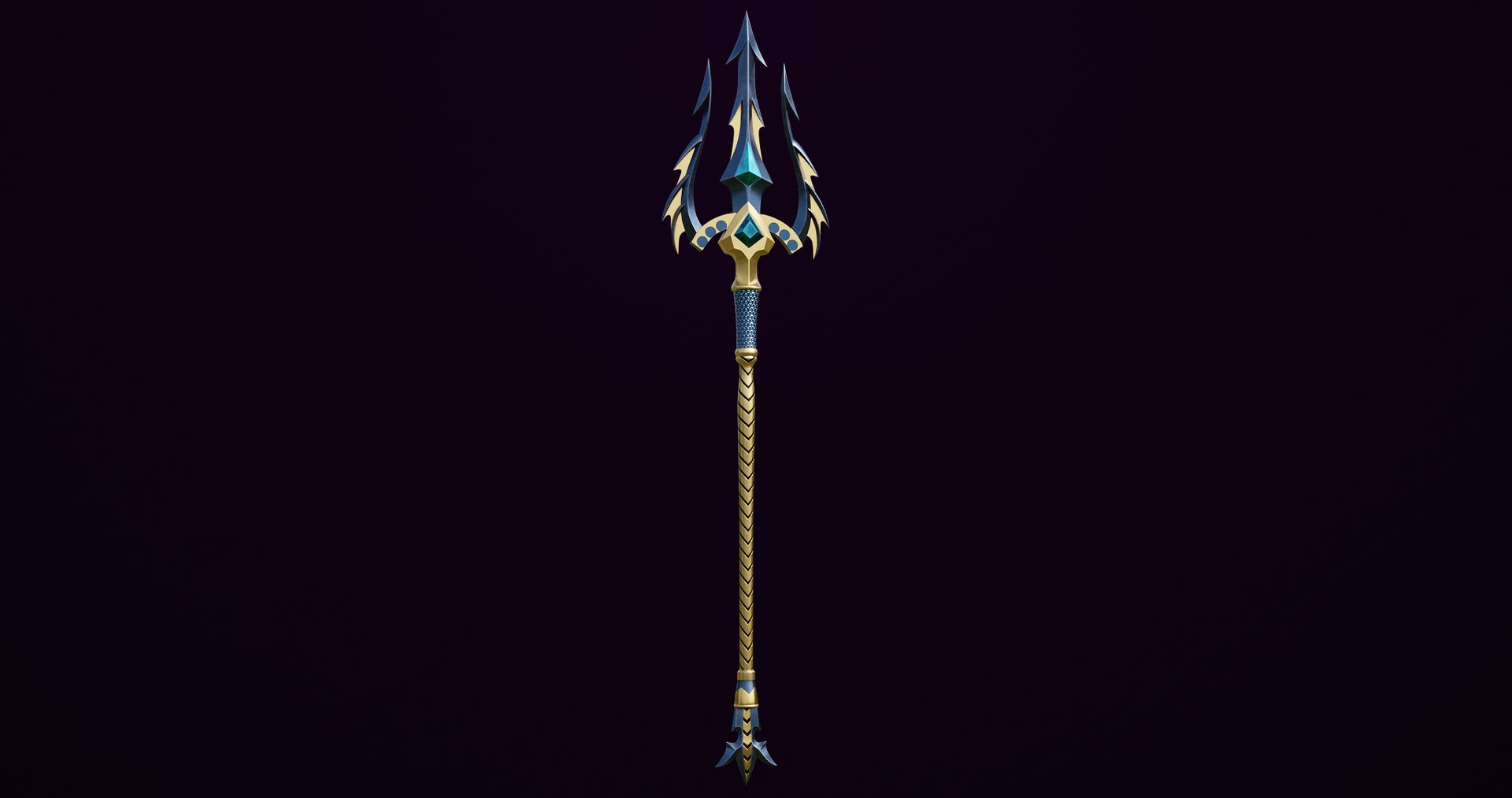 Fantasy Trident 01 All PBR Unity UE Textures Included 3D - TurboSquid ...