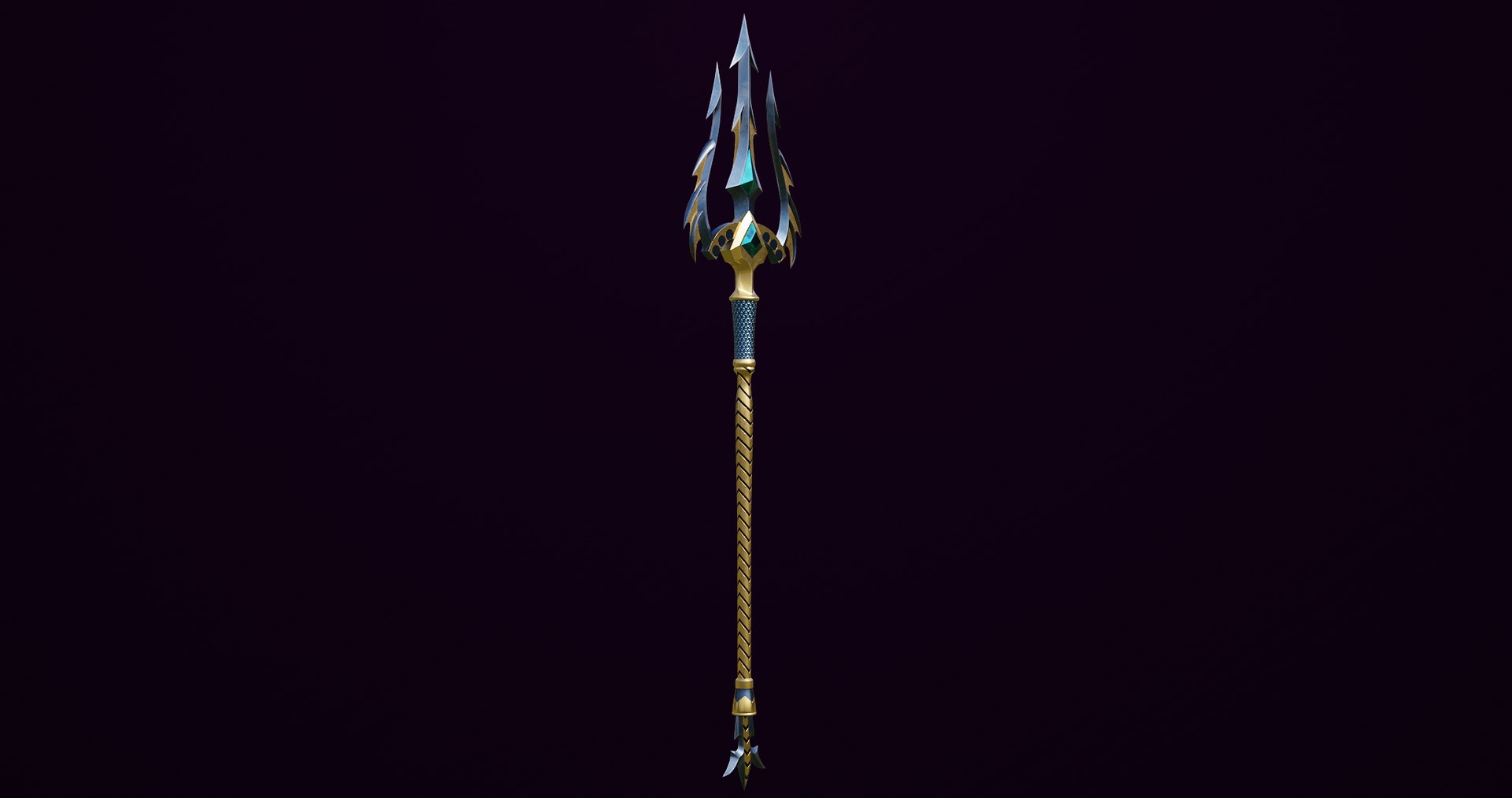 Fantasy Trident 01 All PBR Unity UE Textures Included 3D - TurboSquid 2016716