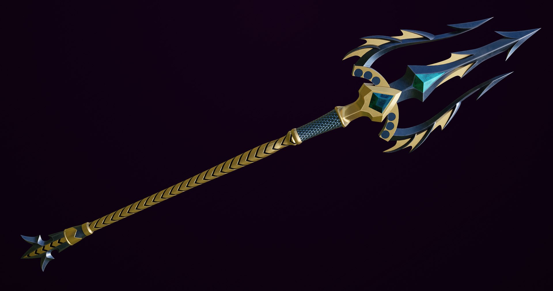 Fantasy Trident 01 All PBR Unity UE Textures Included 3D - TurboSquid ...