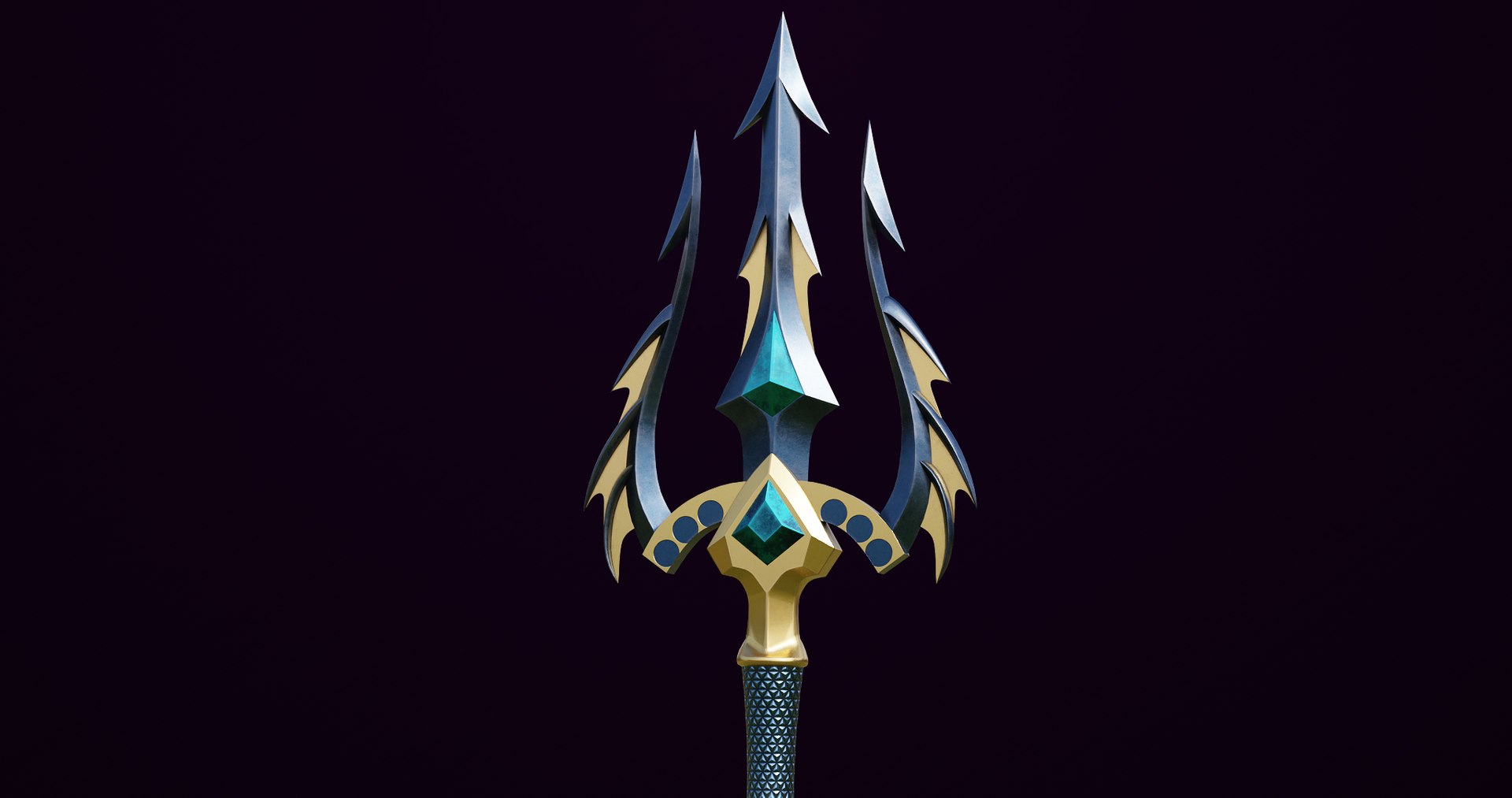 Fantasy Trident 01 All PBR Unity UE Textures Included 3D - TurboSquid ...