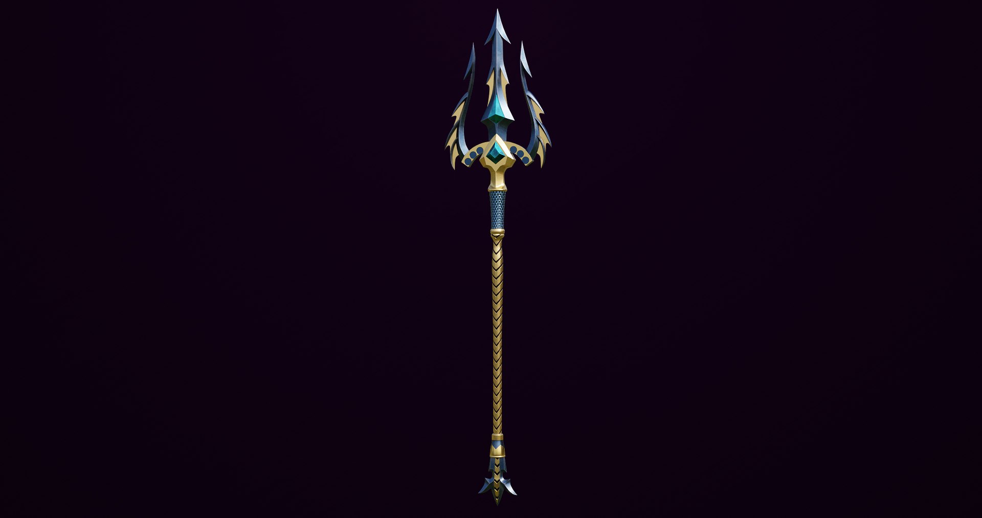 Fantasy Trident 01 All PBR Unity UE Textures Included 3D - TurboSquid ...