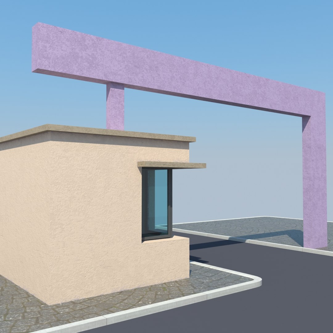 Free Gate Entrance 3d Model