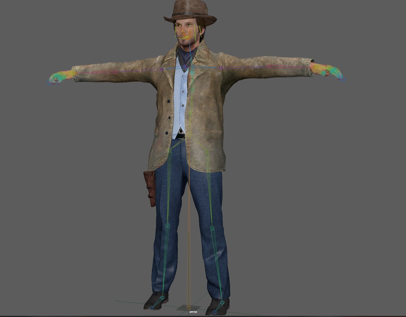 3D Model Cowboy Rigged - TurboSquid 1939279