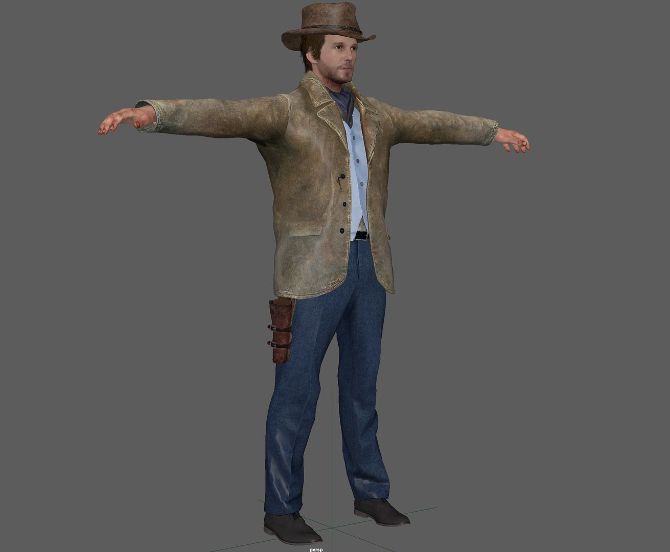 3D Model Cowboy Rigged - TurboSquid 1939279