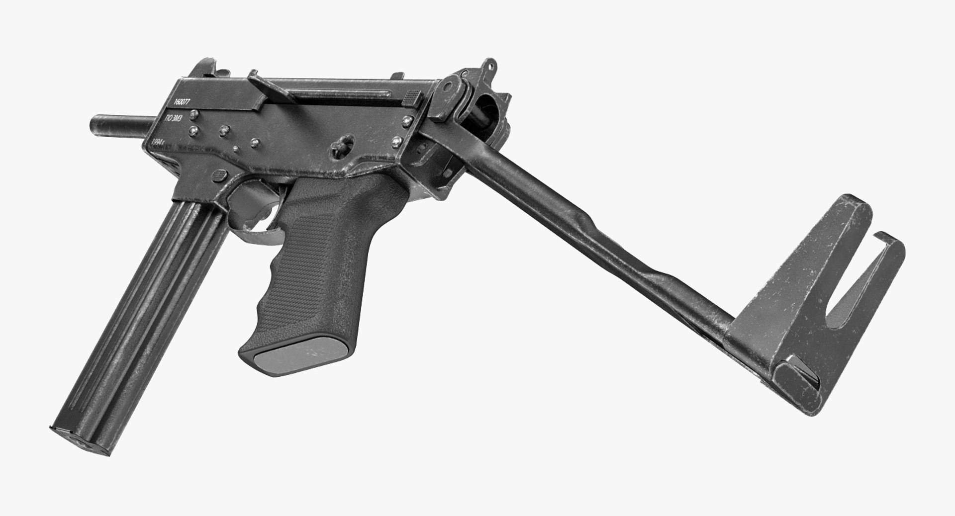 Submachine Gun Pp-91 Kedr 3D Model - TurboSquid 1163843