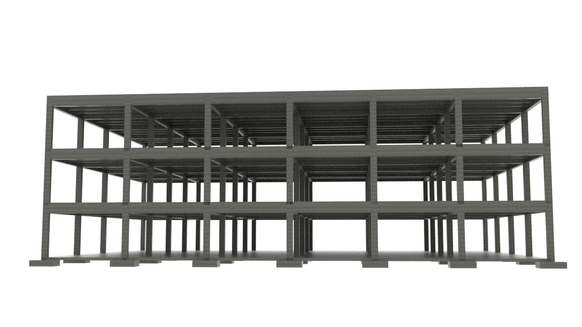 concrete construction 3d model