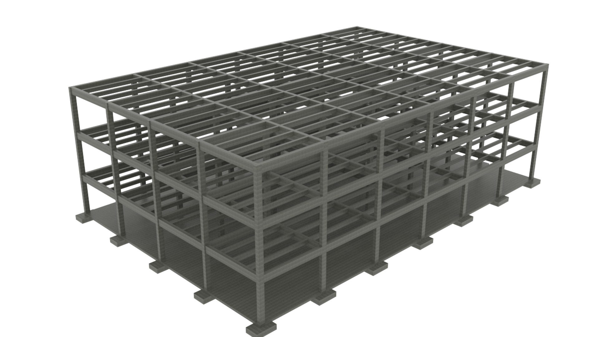 concrete construction 3d model