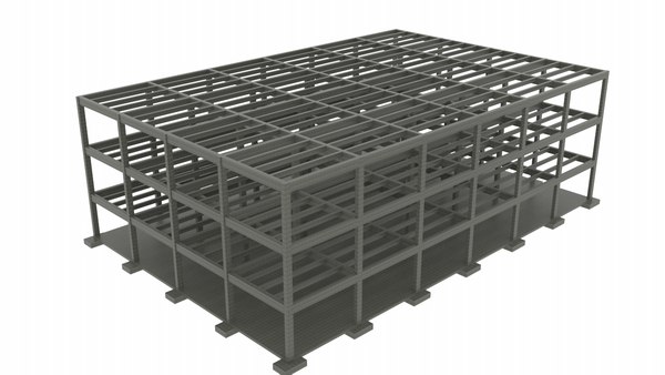 concrete construction 3d model