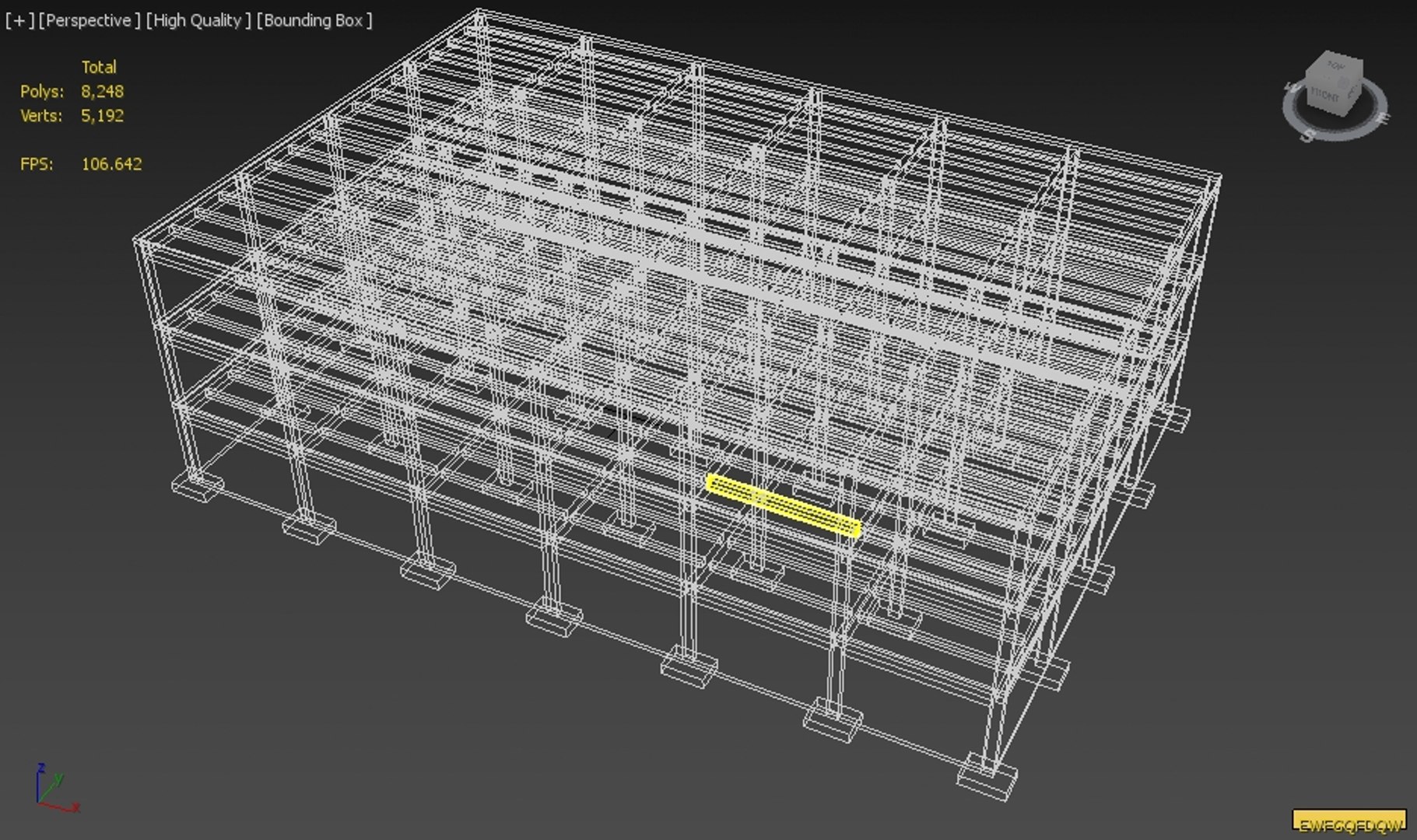 concrete construction 3d model