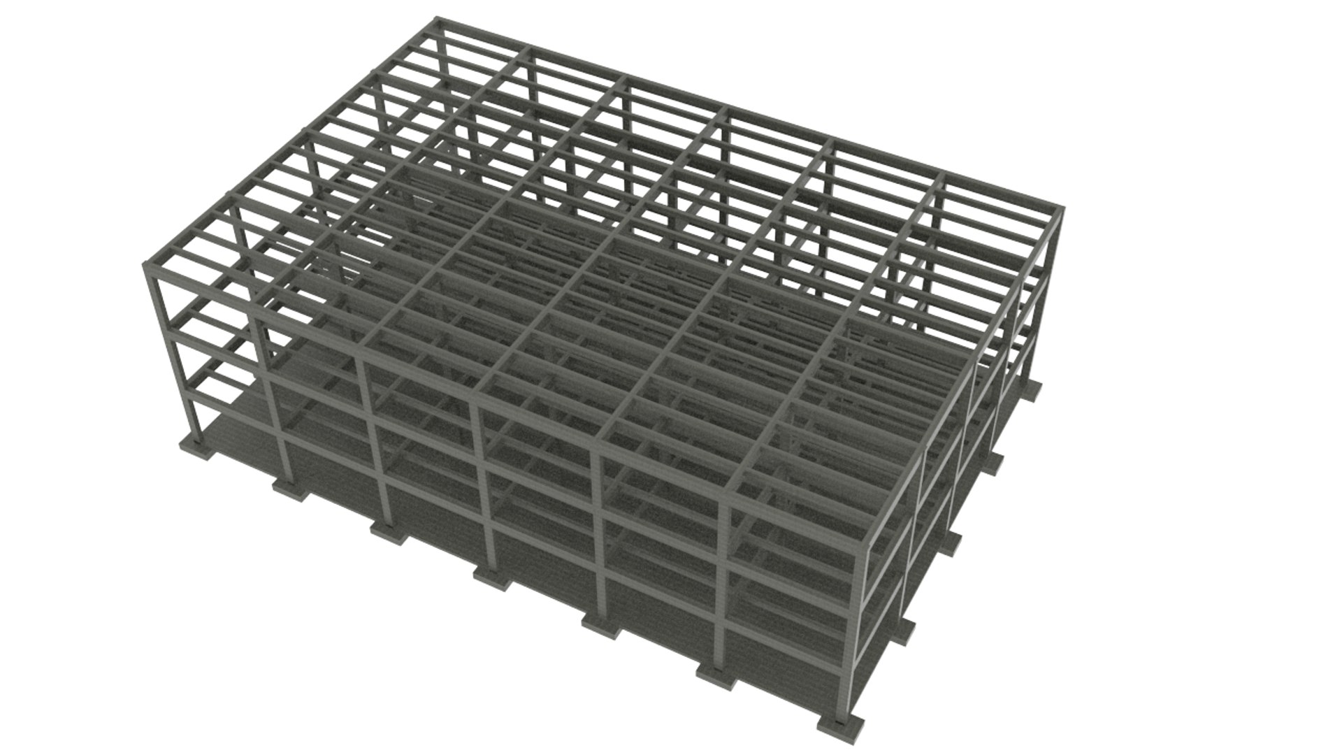 concrete construction 3d model