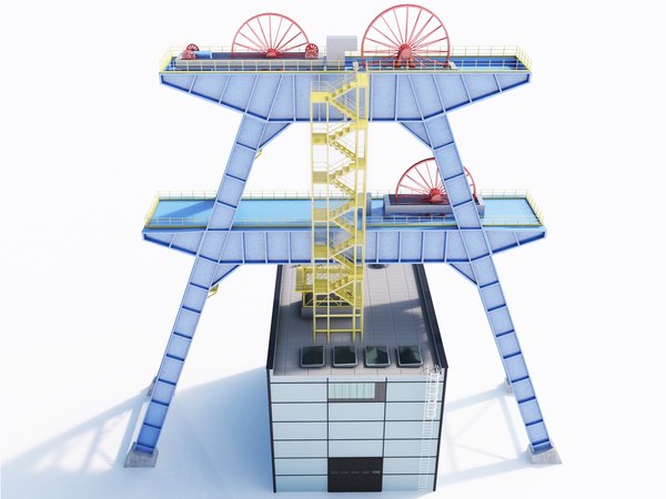 Continuous miner 3D model - TurboSquid 1254301