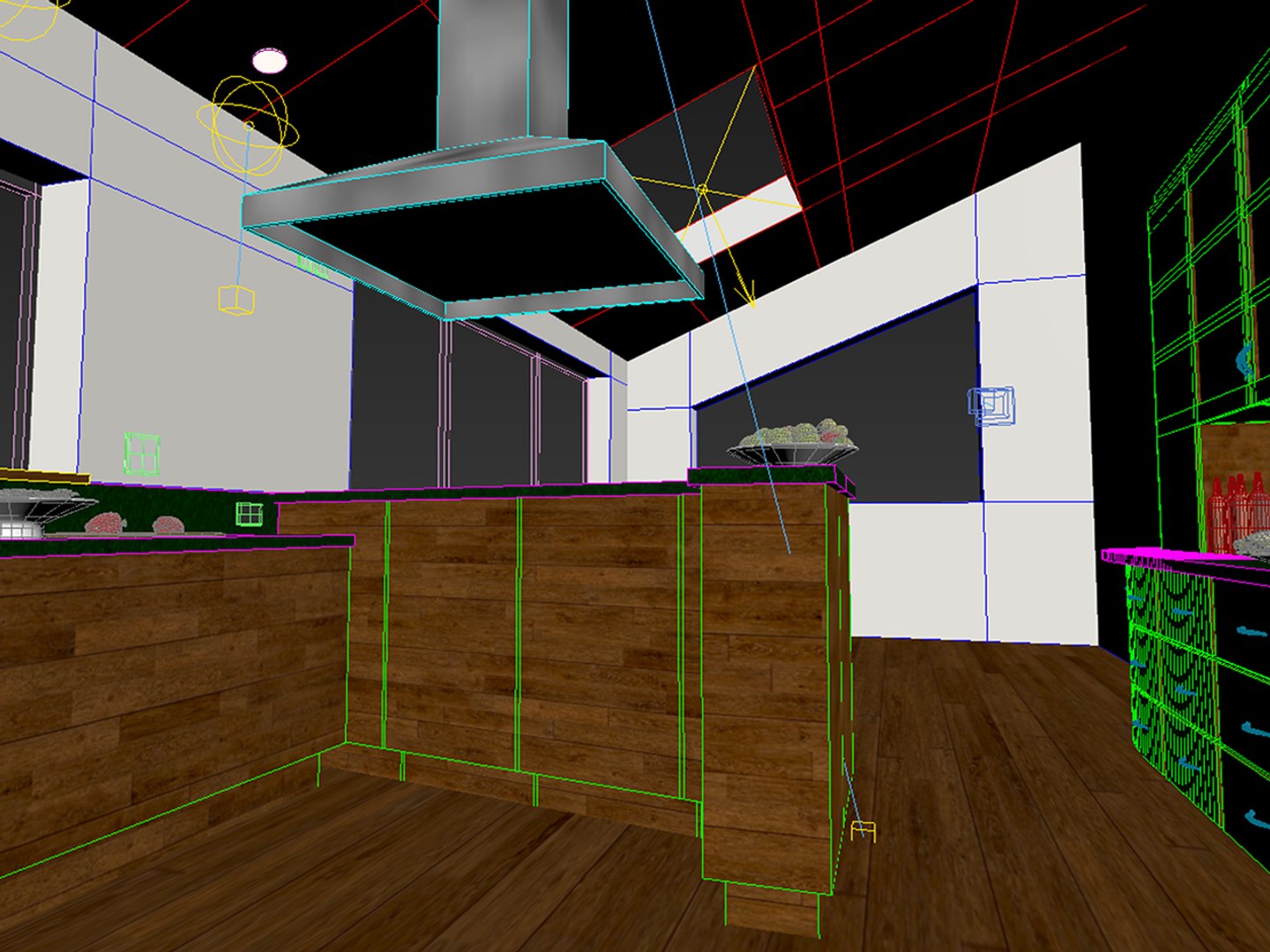 Kitchen Interior 3D Model - TurboSquid 1624875