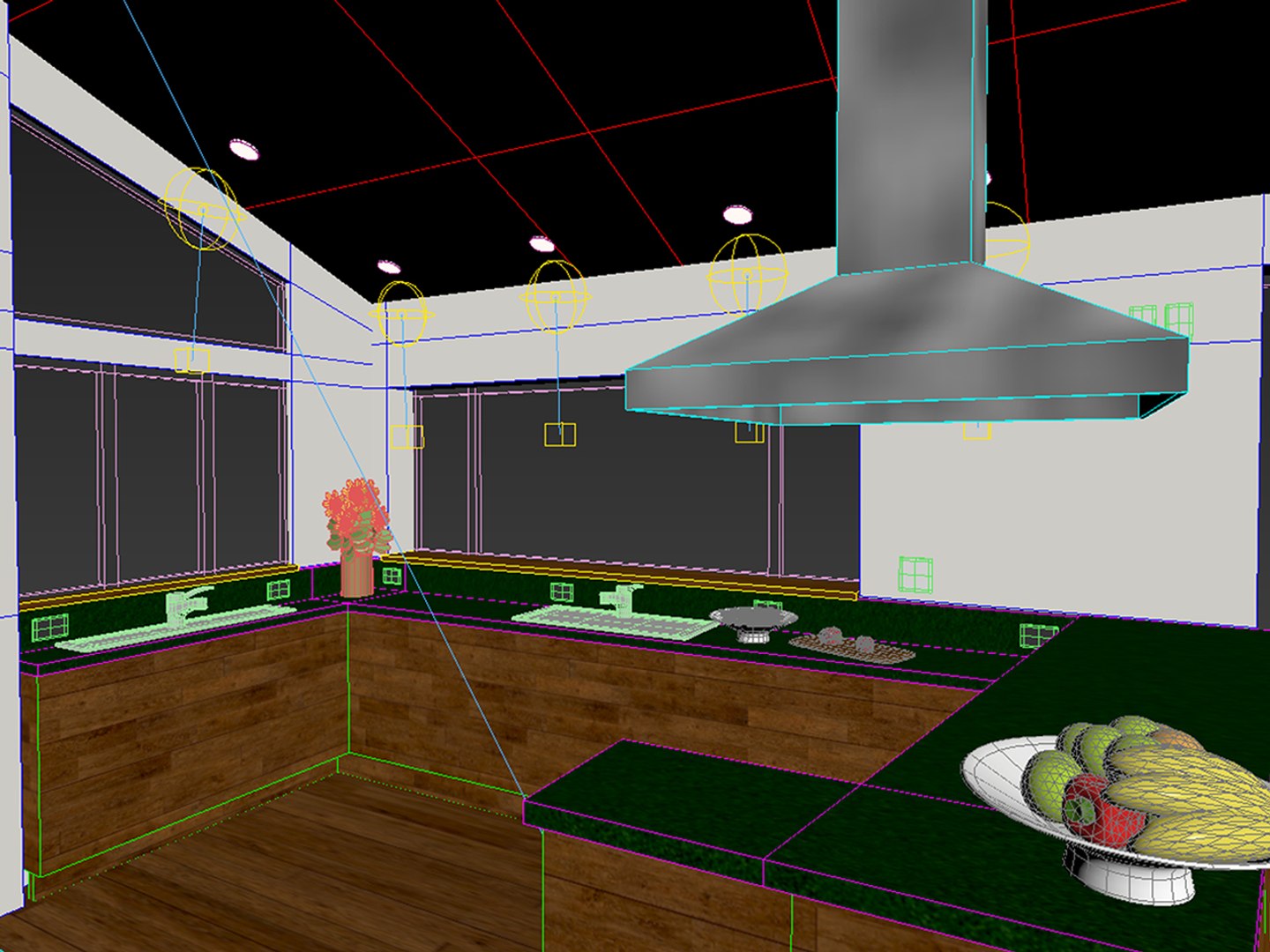 Kitchen Interior 3D Model - TurboSquid 1624875