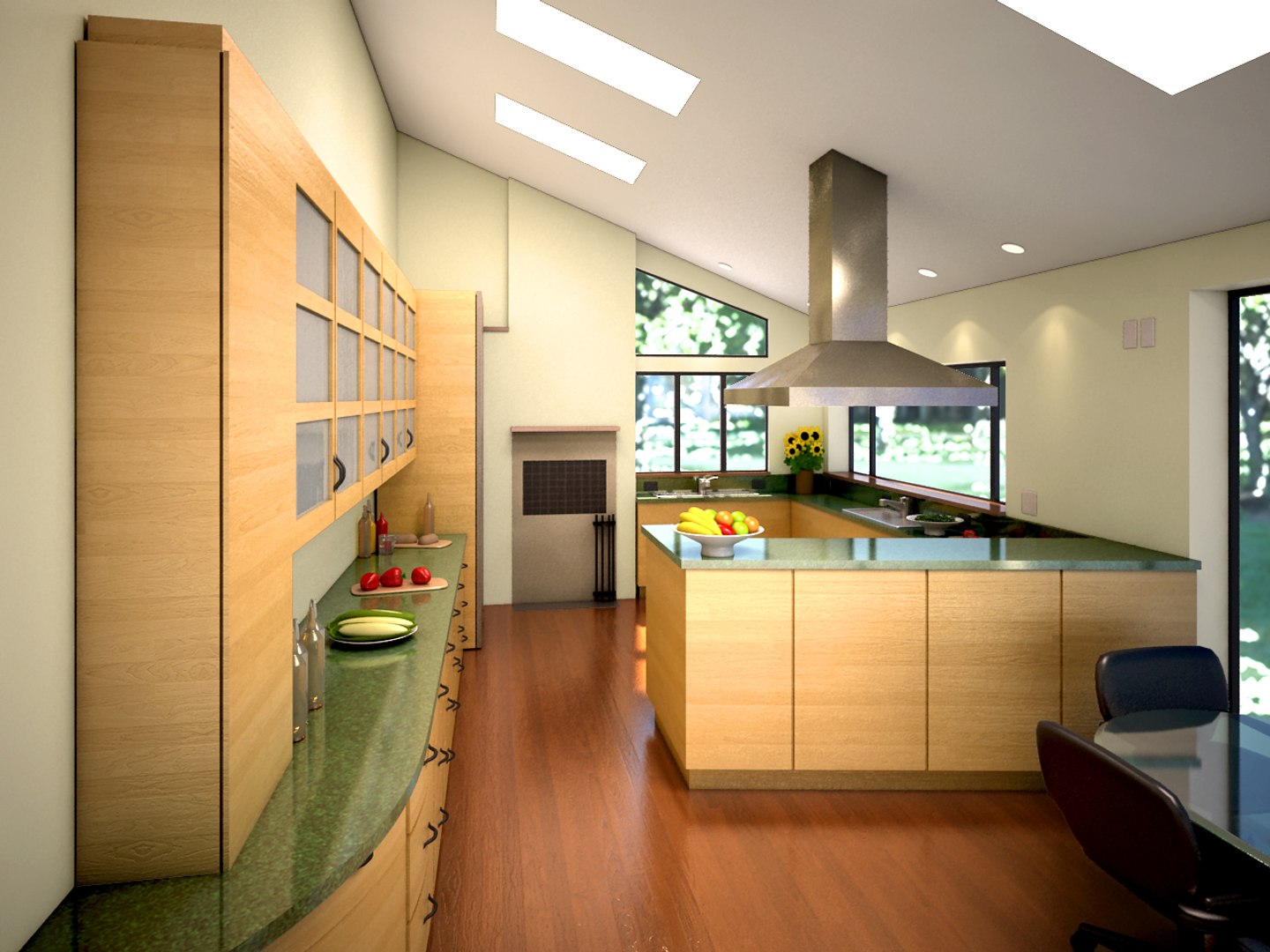 Kitchen Interior 3D Model - TurboSquid 1624875