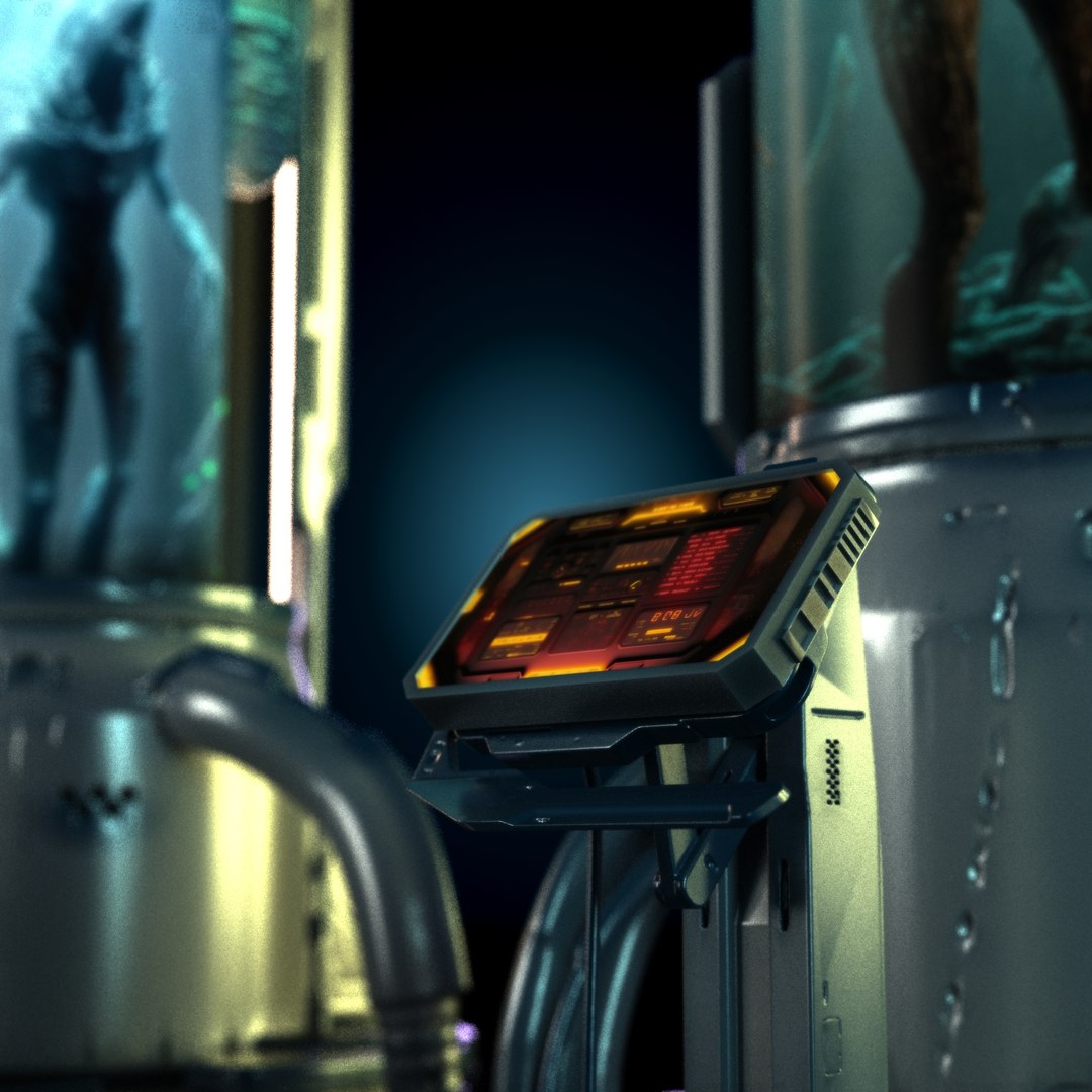 3D Alien Laboratory Biotechnology - TurboSquid 2011287