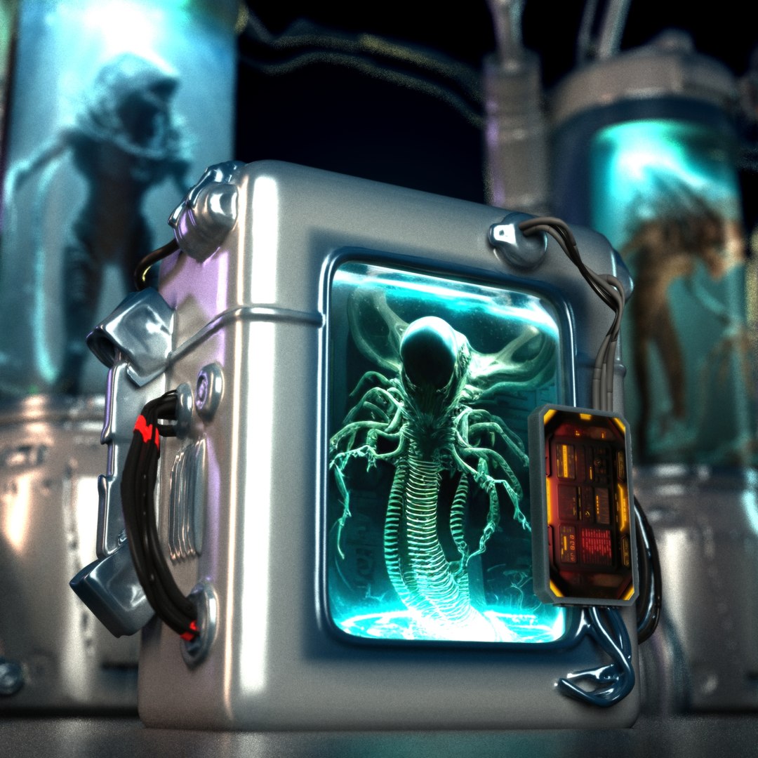 3D Alien Laboratory Biotechnology - TurboSquid 2011287